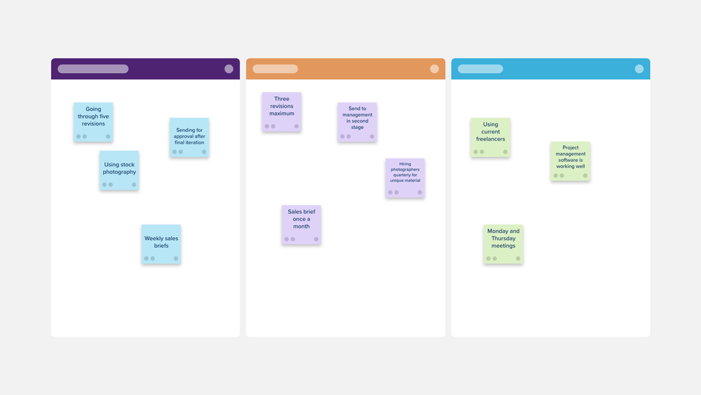 3 Sections | Template — Stormboard