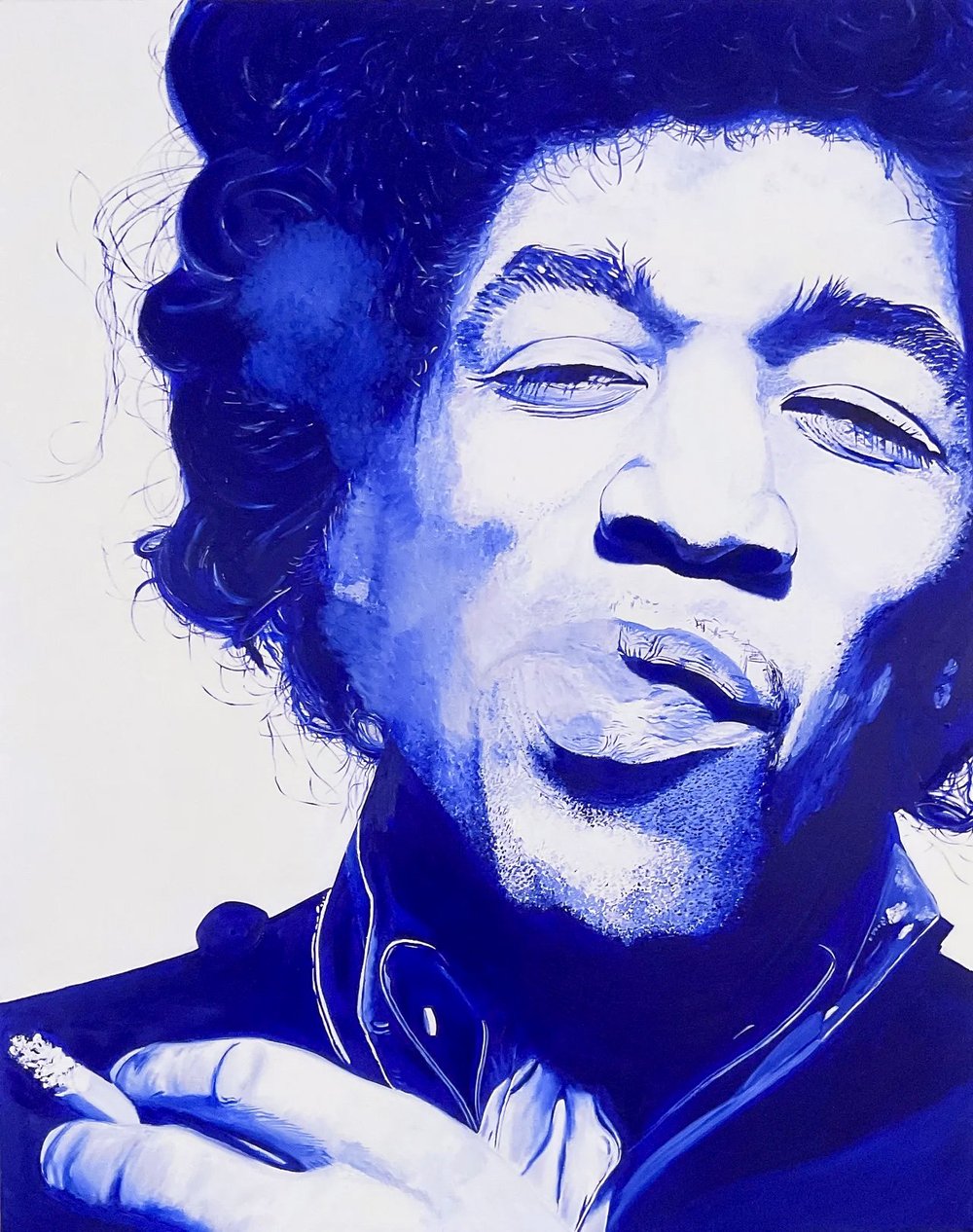 Jimi Hendrix Stencil Printable