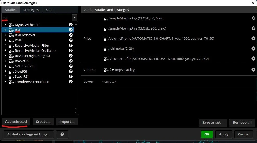 How To Add Rsi On Thinkorswim Thinkorswim Rsi Guide — Haikhuu Trading