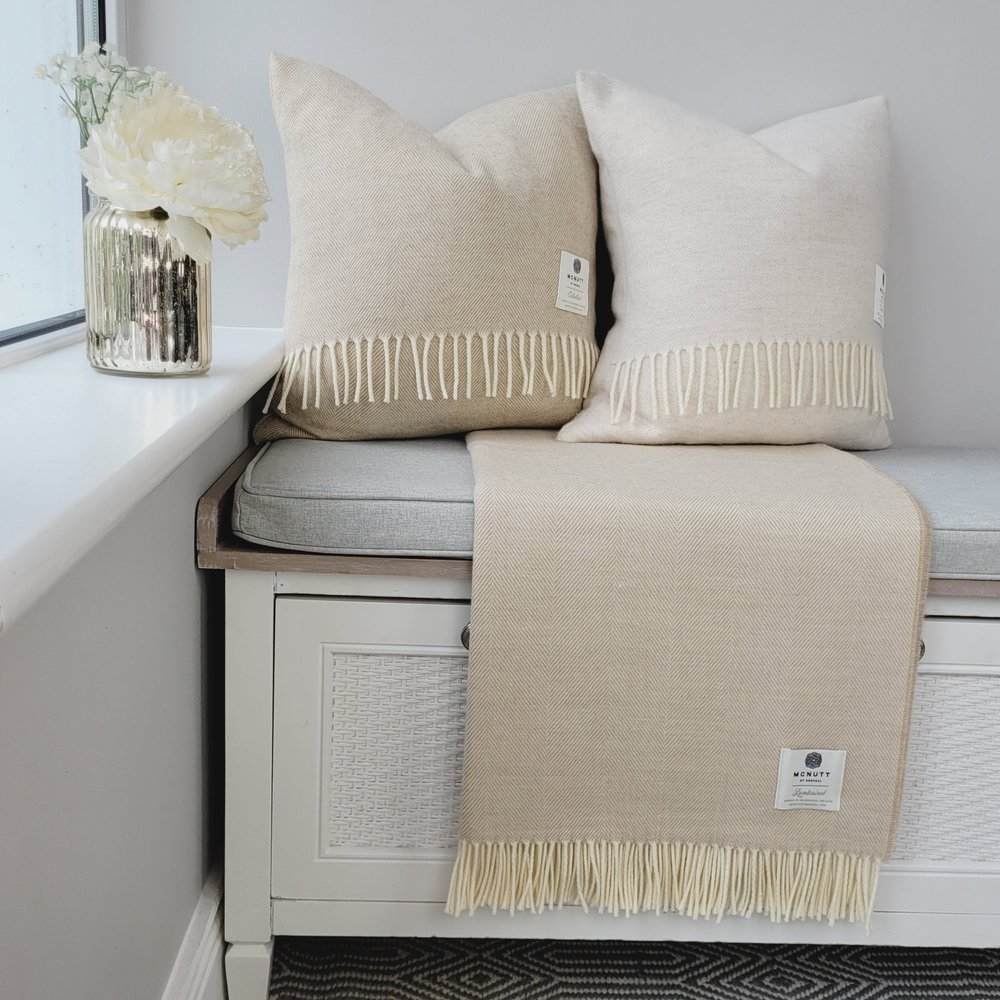 Handcrafted Irish Wool & Linen Cushions – Floor, Bolster, and Sofa ...