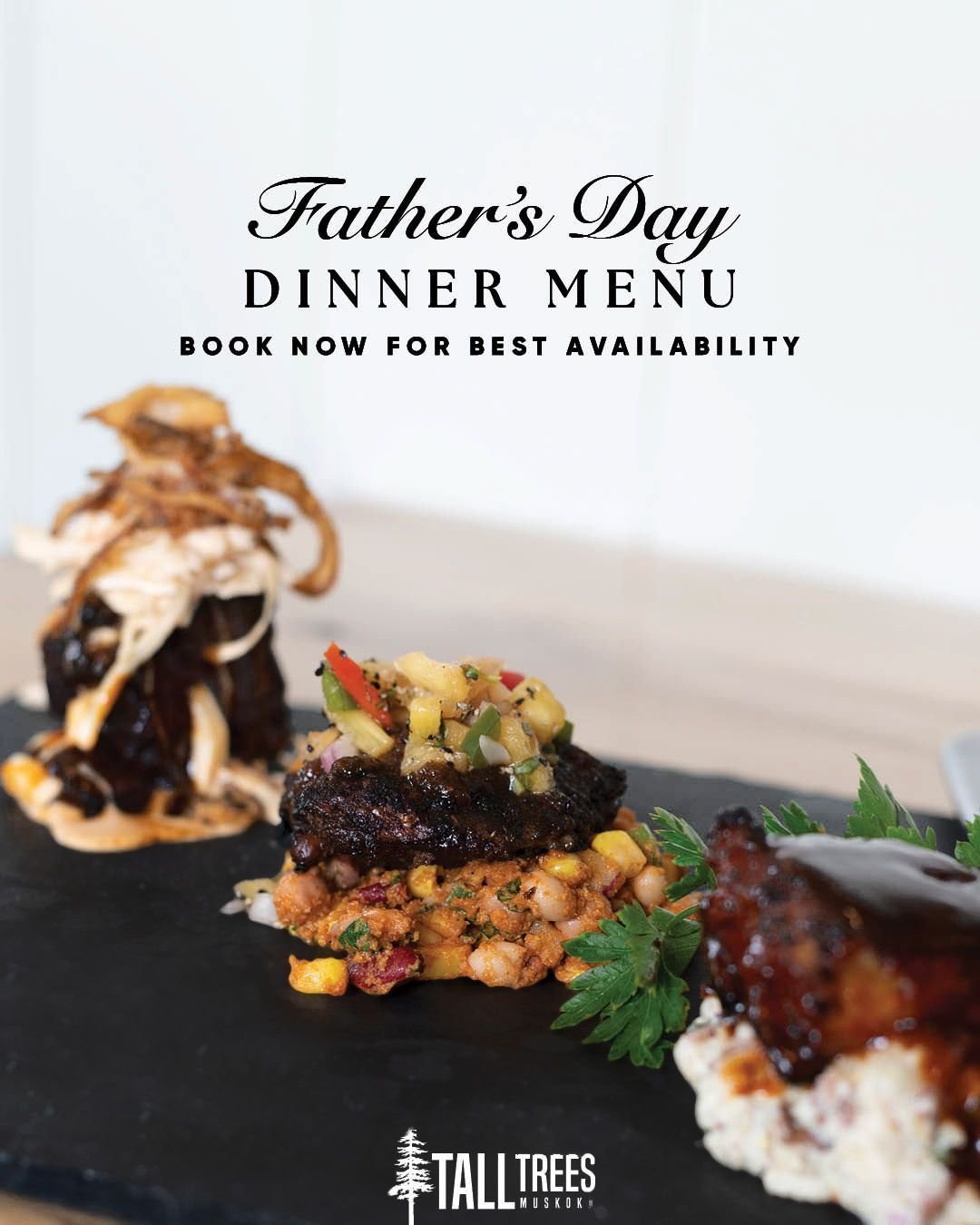 Menus — Tall Trees Restaurant Muskoka