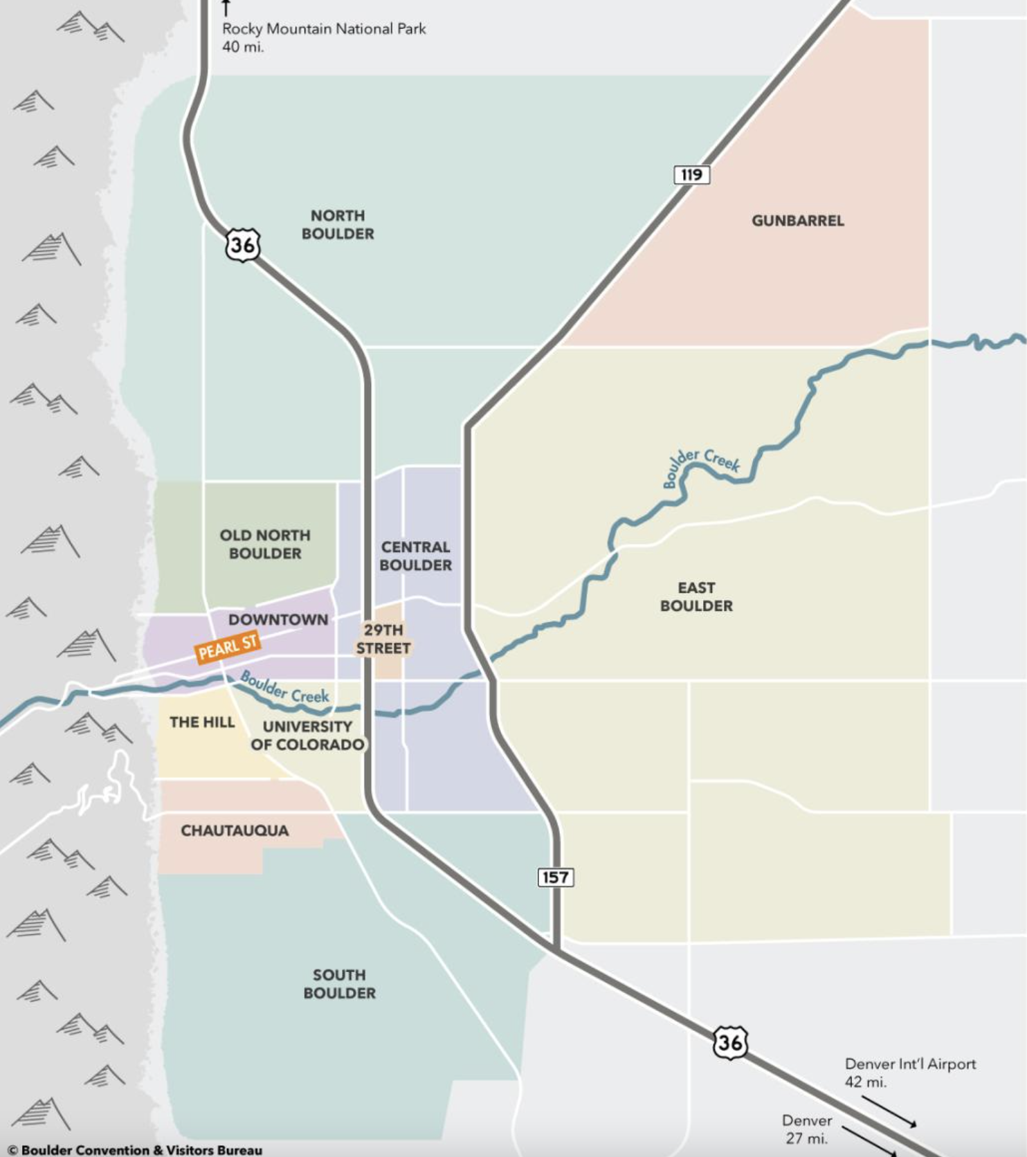 Foothills Boulder Heights Map