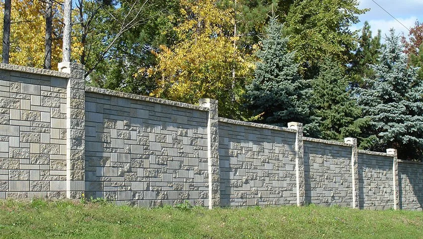 Concrete Block Fences