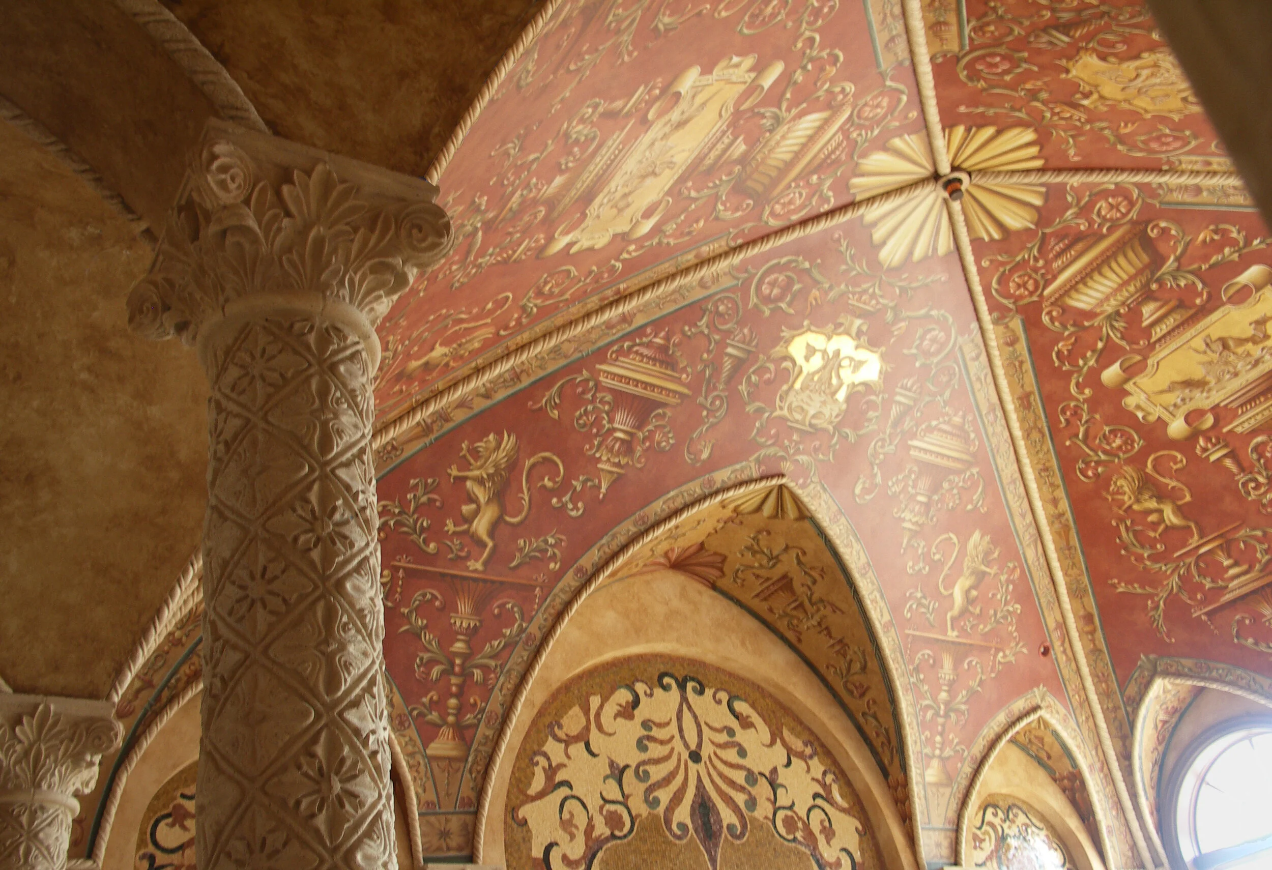 Hand-Painted Scrollwork Dome | Pretorius Studio
