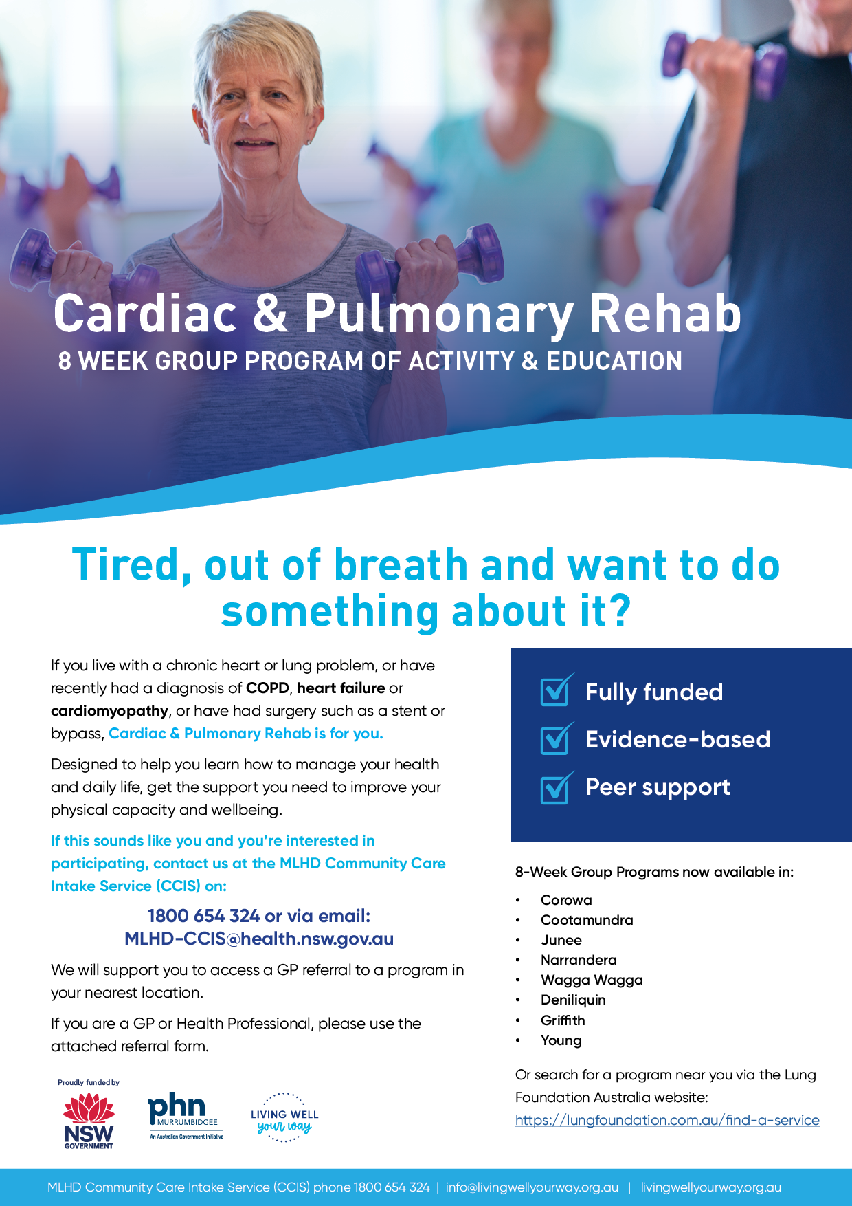 Cardiac and Pulmonary Rehabilitation — Living Well Your Way