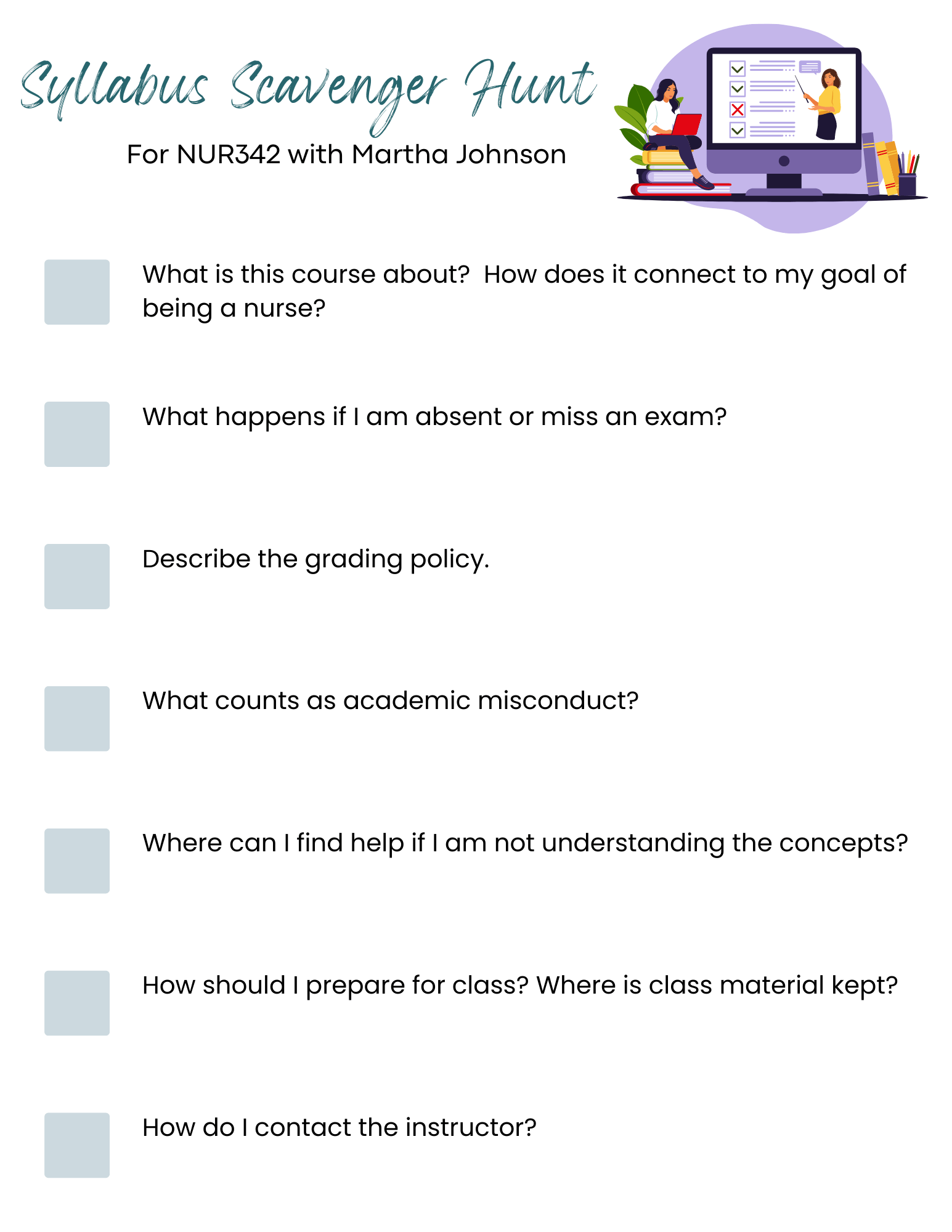 An Active Learning Syllabus Adds The Thrill Of Discovery To The First An Active Learning Syllabus Adds The Thrill Of Discovery To The First