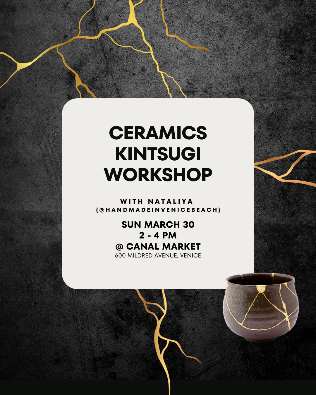 Ceramics Kintsugi Workshop