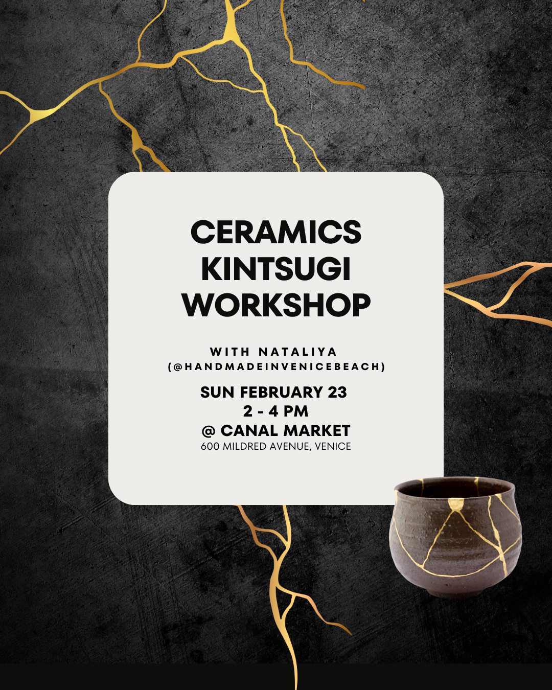 Kintsugi Ceramics Workshop