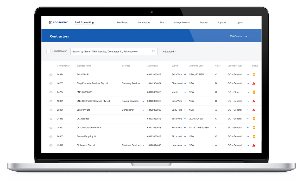 Conserve | Contractor compliance made easy.