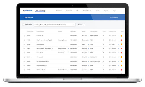 Conserve | Contractor compliance made easy.