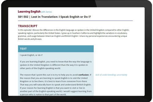 Free English Videos, Podcasts & Transcripts | Learning English