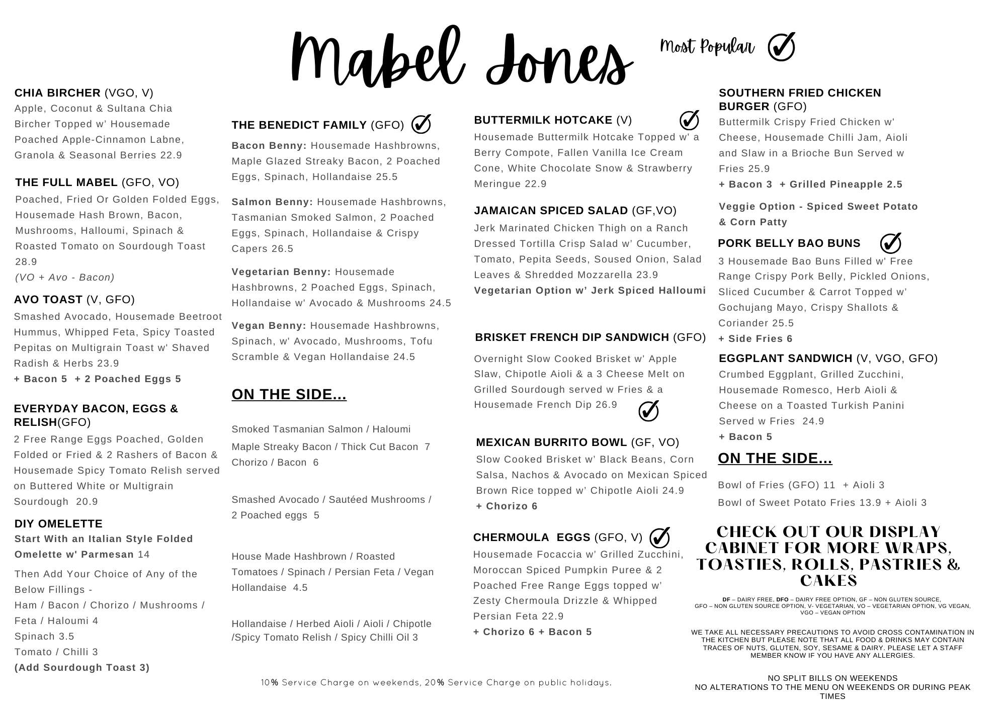 All Day Menu — Mabel Jones