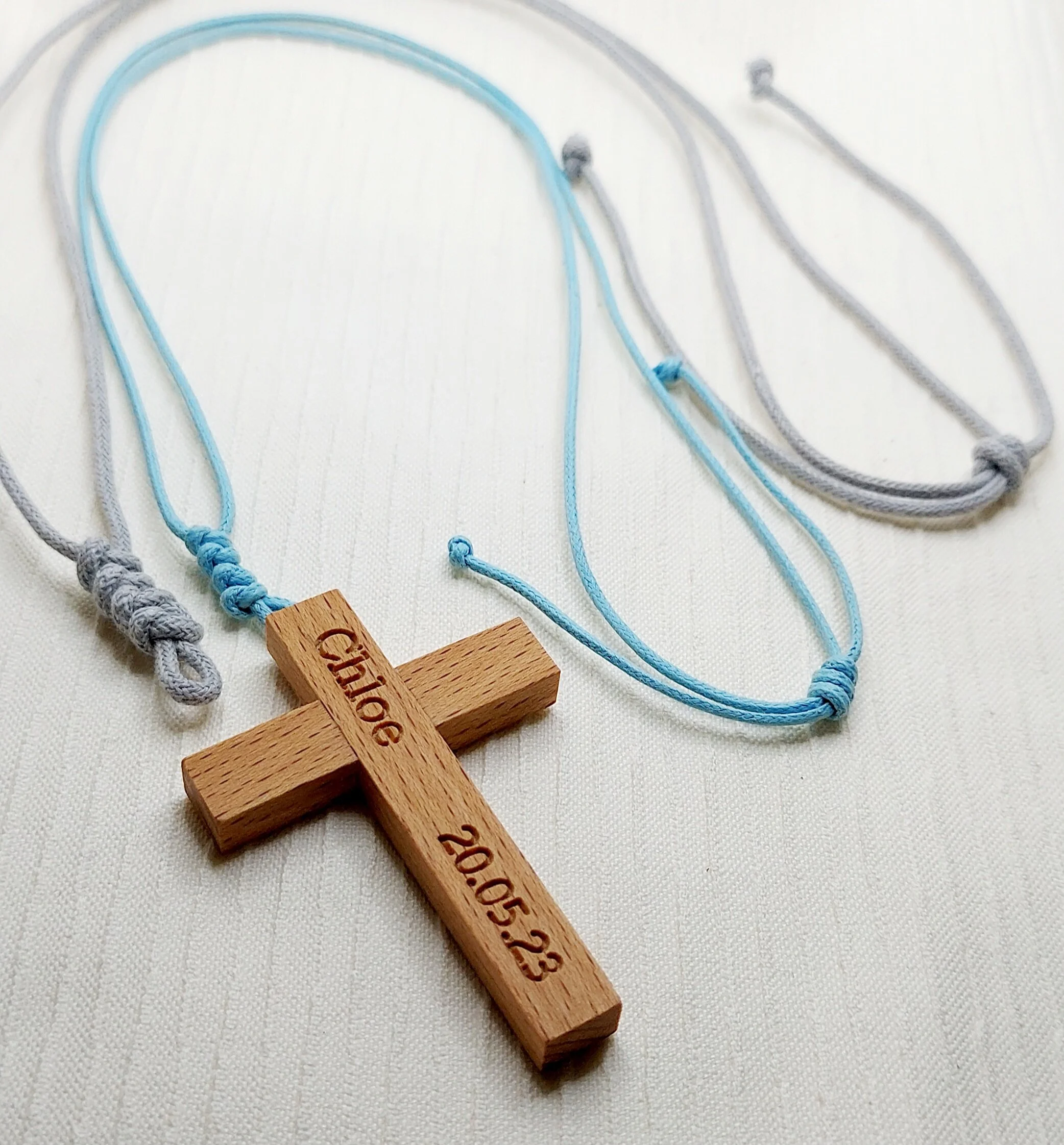 Cruz de Madera Primera Comunión Personalizada y Grabada con nombre y ...