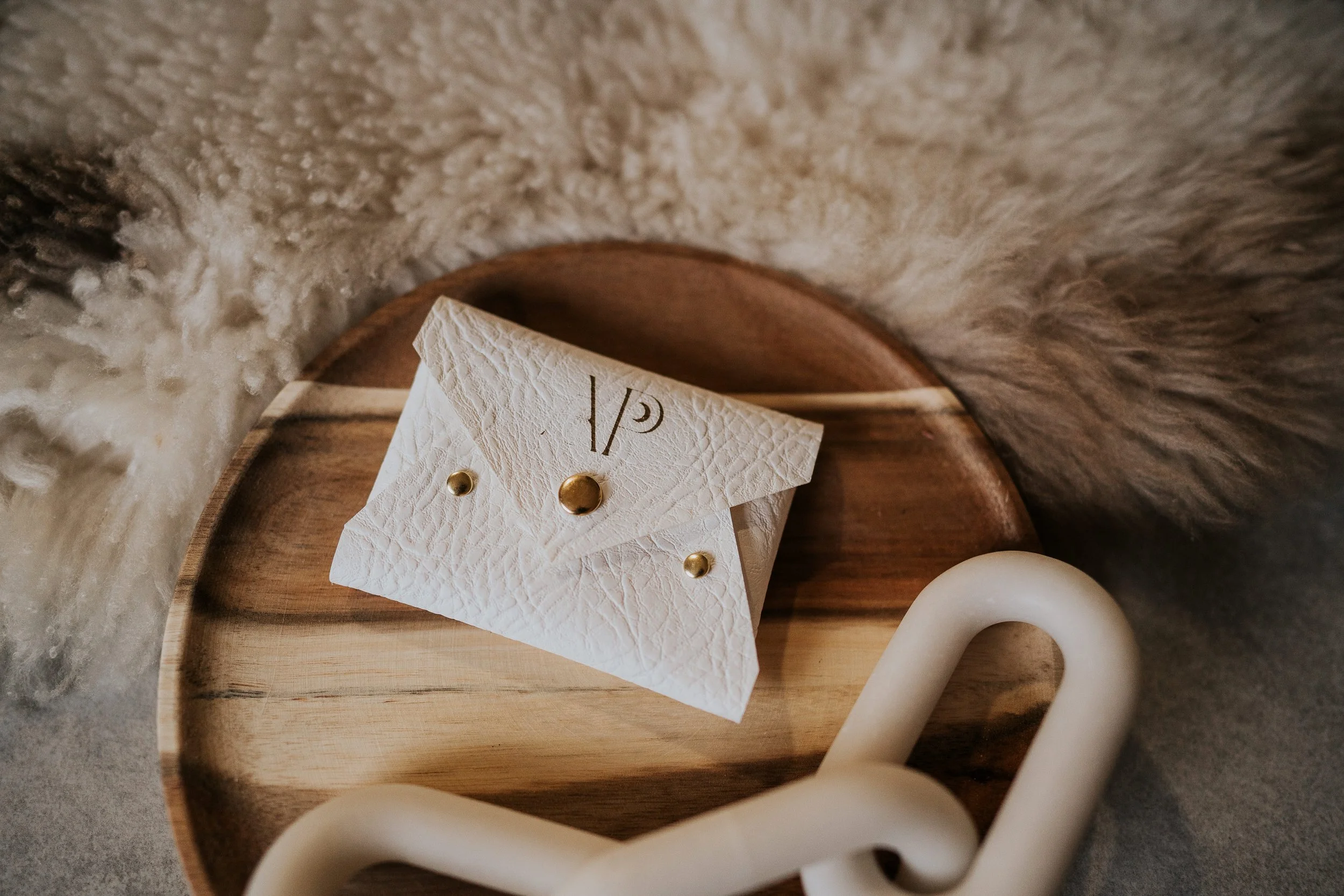 Distressed Faux Leather USB Pouch | Layer + Soul