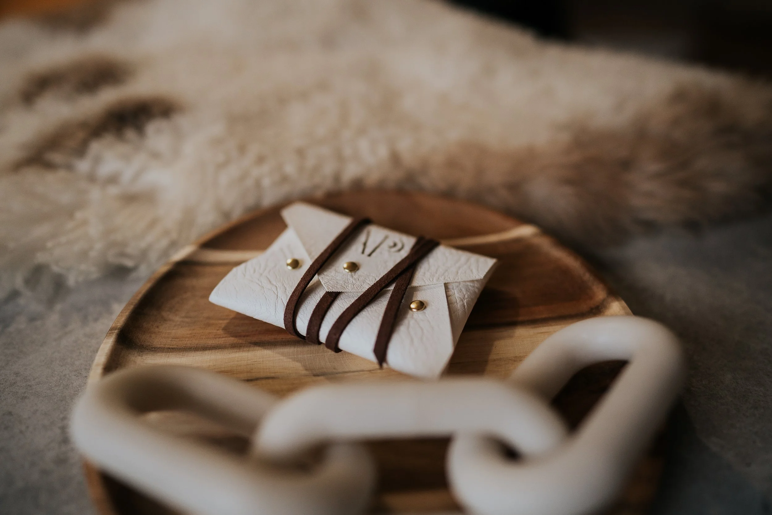 Faux Leather Suede USB Pouch | Layer + Soul