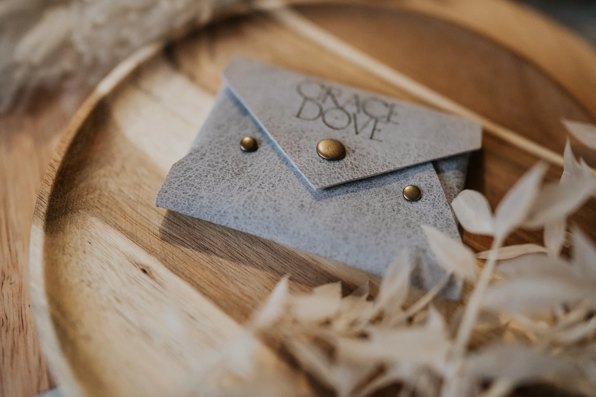 Faux Leather Suede USB Pouch | Layer + Soul