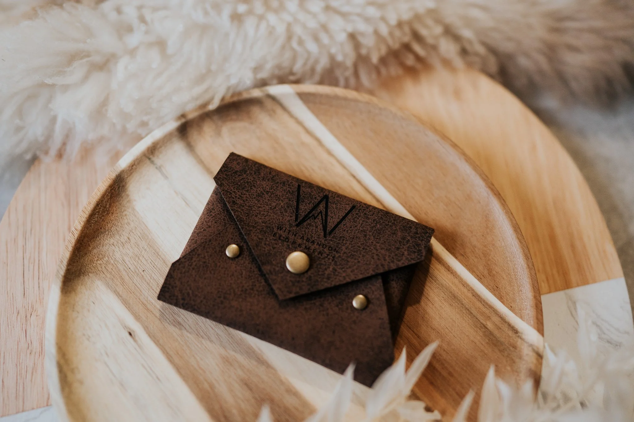 Faux Leather Suede USB Pouch | Layer + Soul