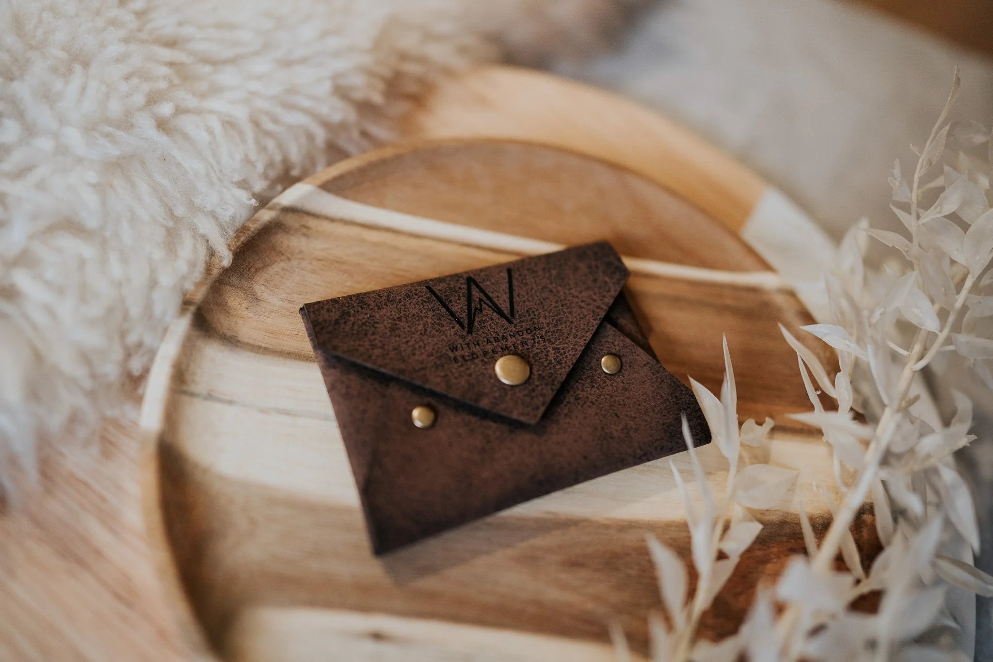 Faux Leather Suede USB Pouch | Layer + Soul