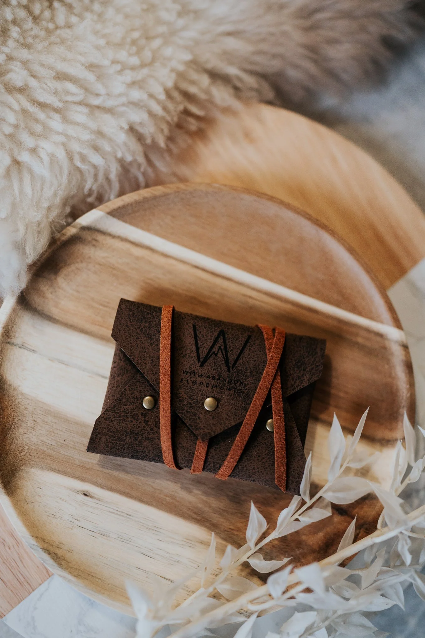 Faux Leather Suede USB Pouch | Layer + Soul