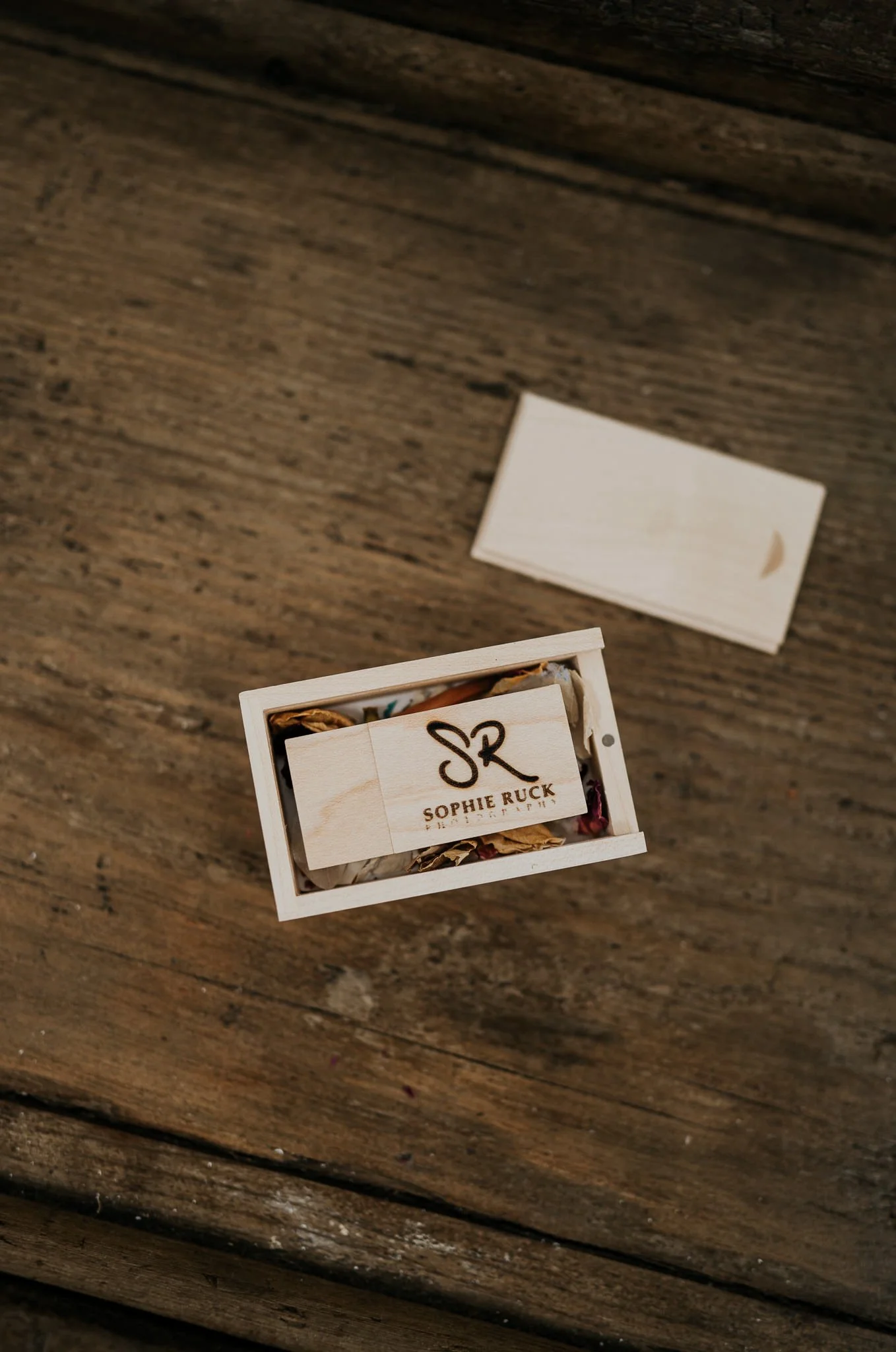 USB Wooden Slide Lid Box | Layer + Soul
