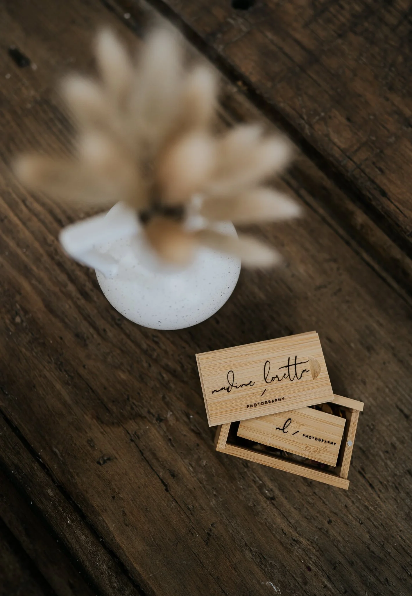 USB Wooden Slide Lid Box | Layer + Soul