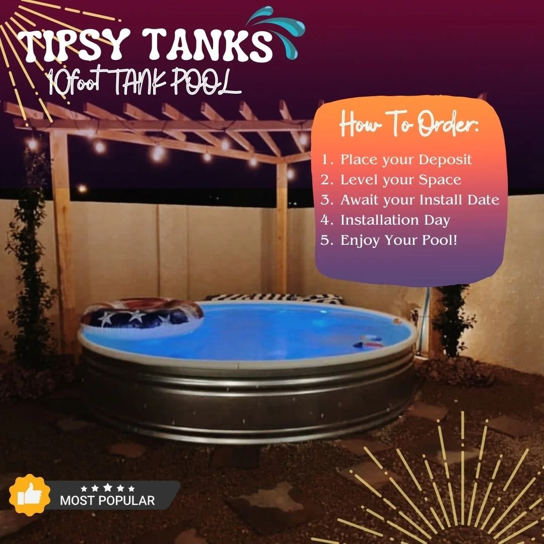 6ft Galvanized Stock Tank — Tipsy Tanks :: Beat the summer heat with ...