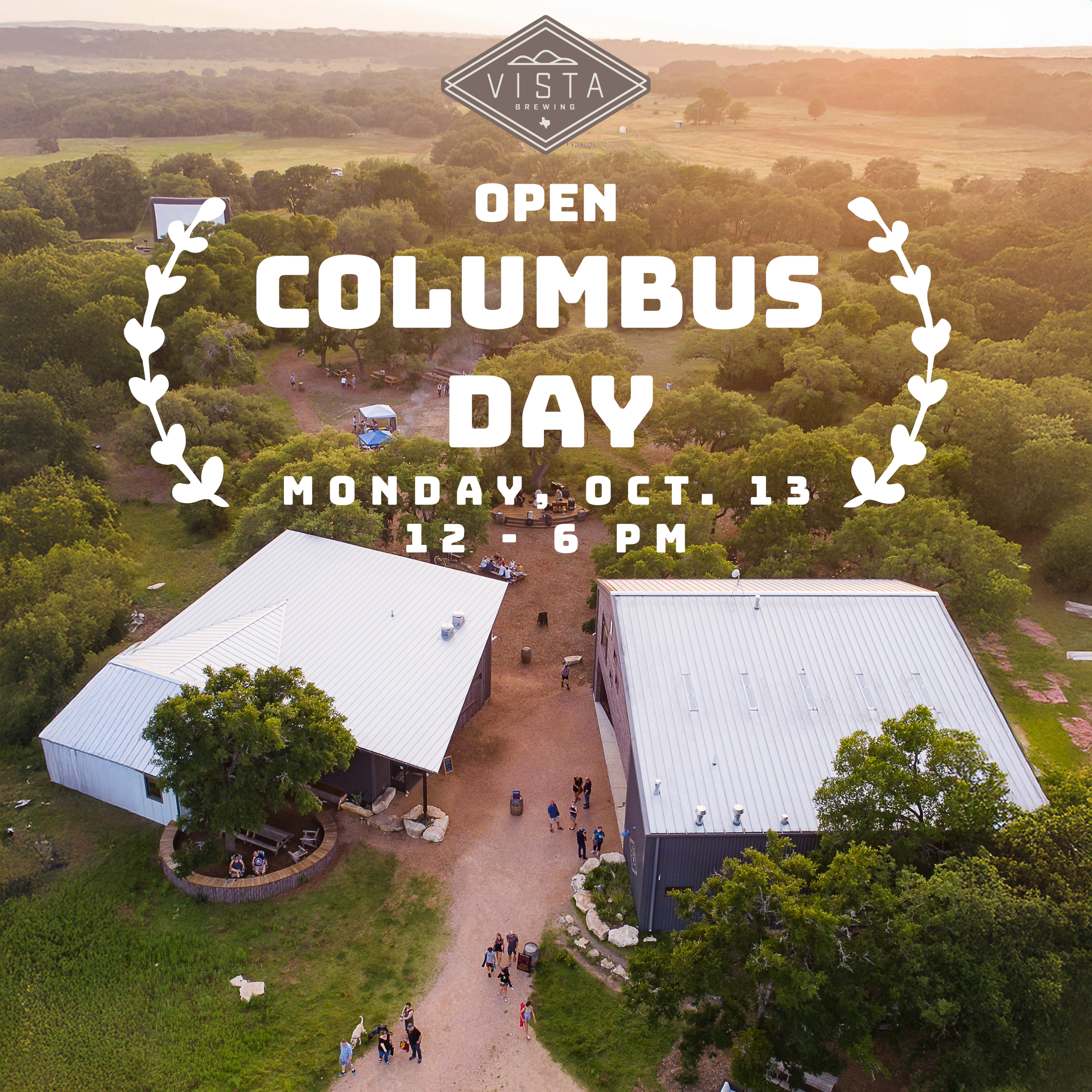 Open Monday, Oct. 13 Columbus Day — Vista Brewing
