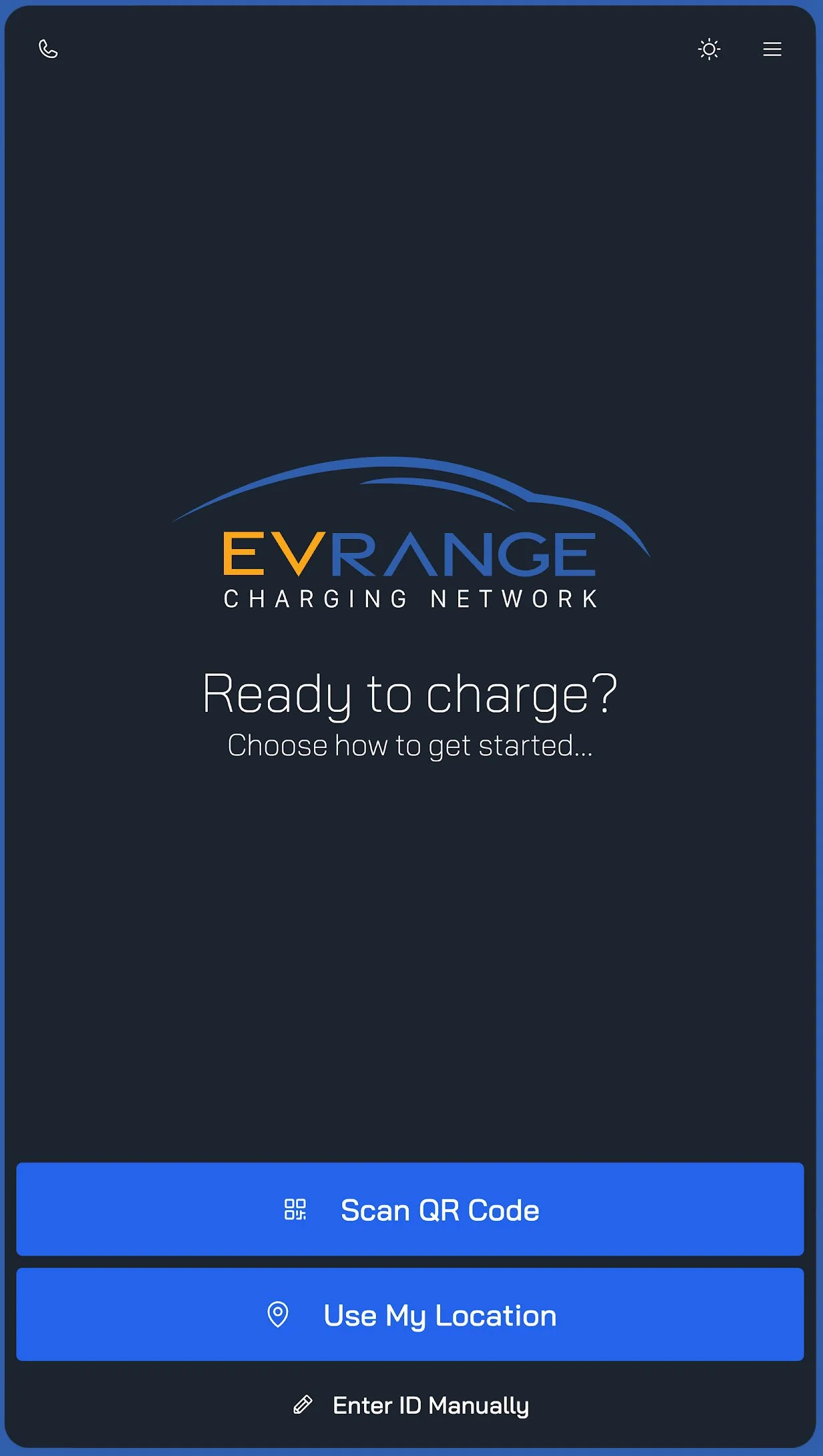 EV Range Mobile App — EV Range