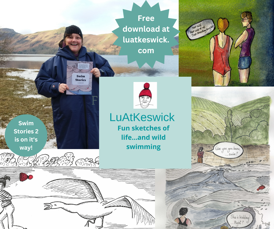 Wild Swimming Story — LuAtKeswick, funny art, wild swimming and life