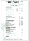 Menu — THE POCKET EL ARISH