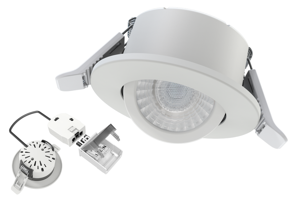 Tiltable LED Downlights | Fire Rated | 5-7W | 4CCT — Luxna Lighting