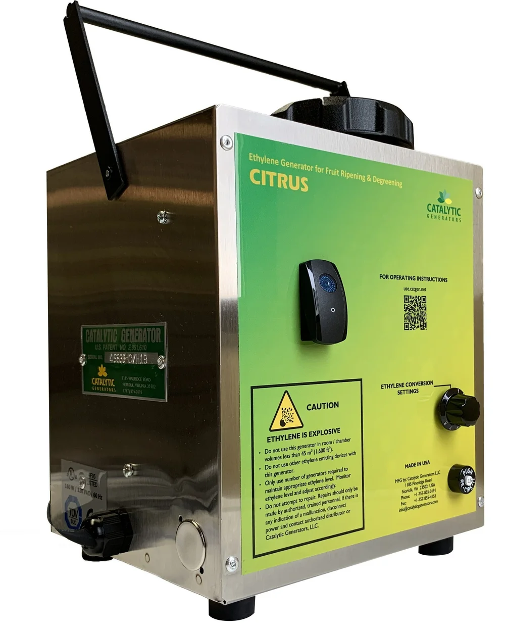 Ethylene Generator for Citrus Degreening | Catalytic Gen.