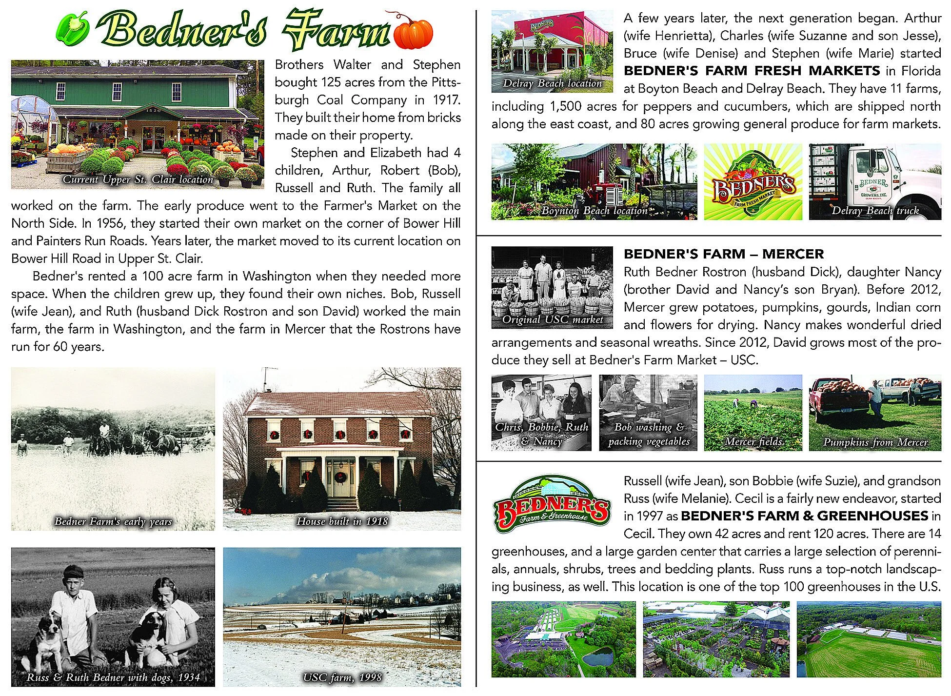 About — Bedner's Farm Market - Upper St. Clair