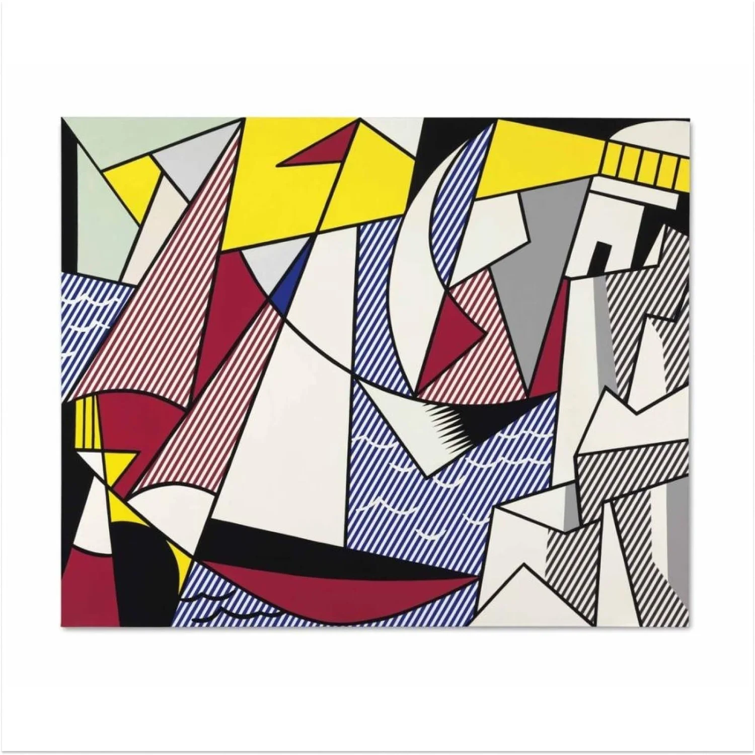 Big Painting n6 print by Roy Lichtenstein - Dope! Gallery