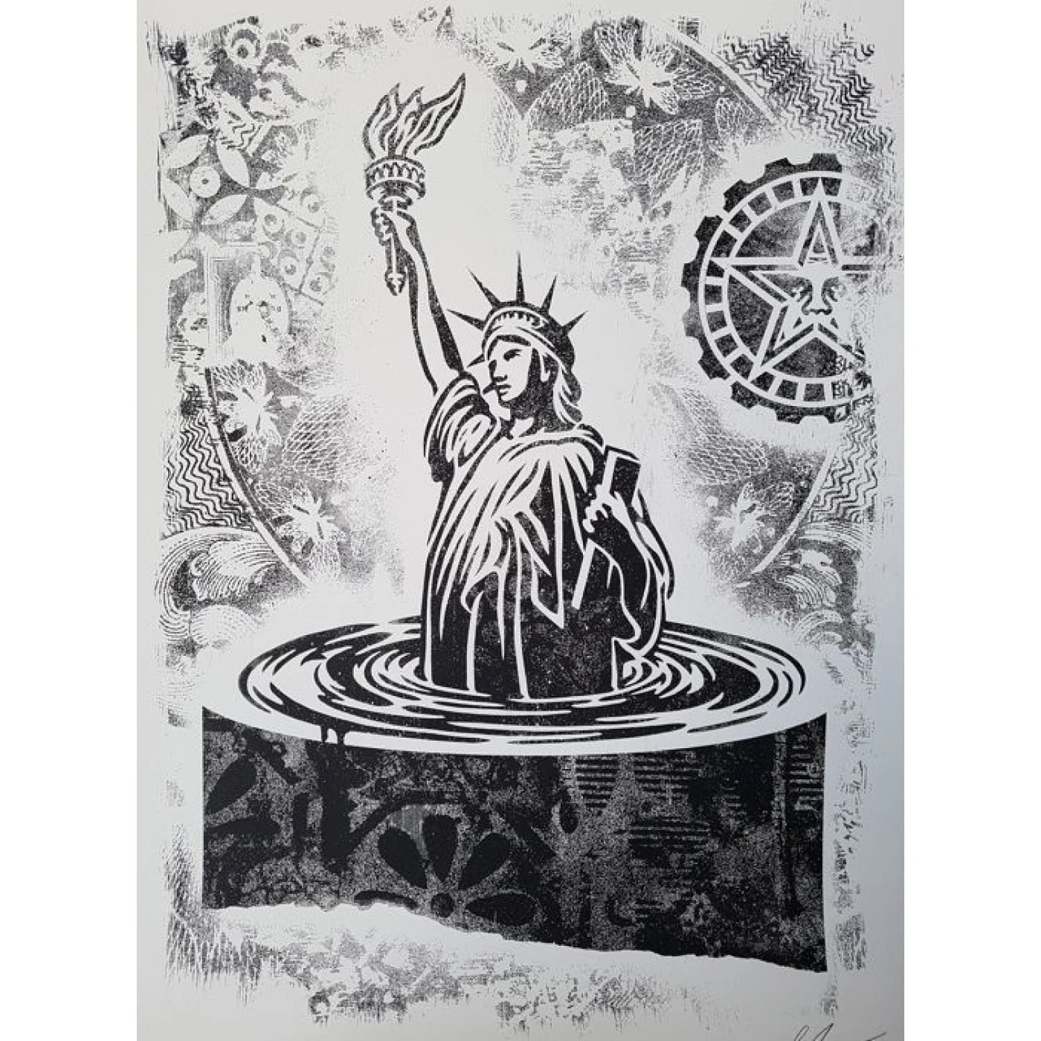 Shepard Fairey Street Art Stencil