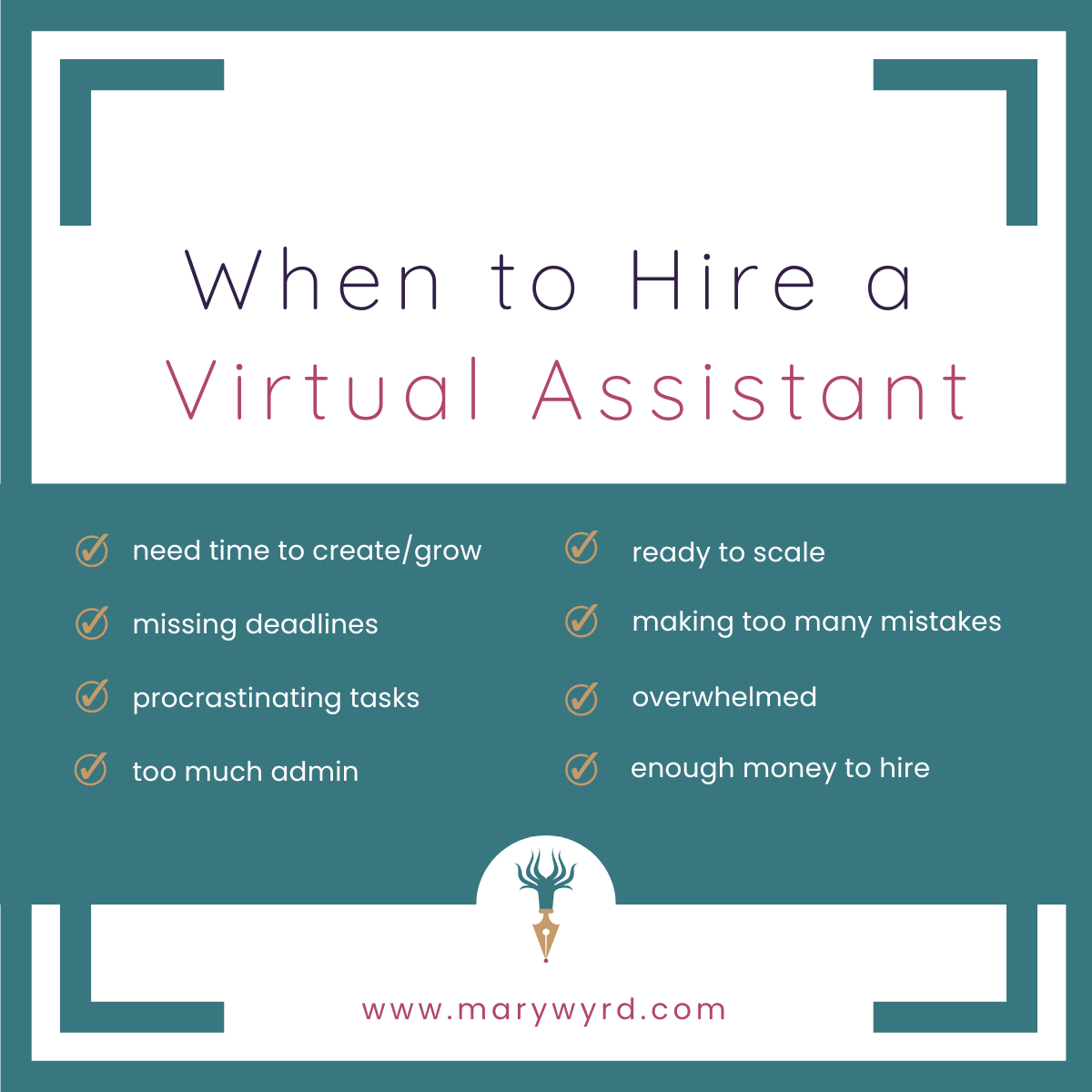 The Ultimate Guide to Hiring a Virtual Assistant — Mary Wyrd