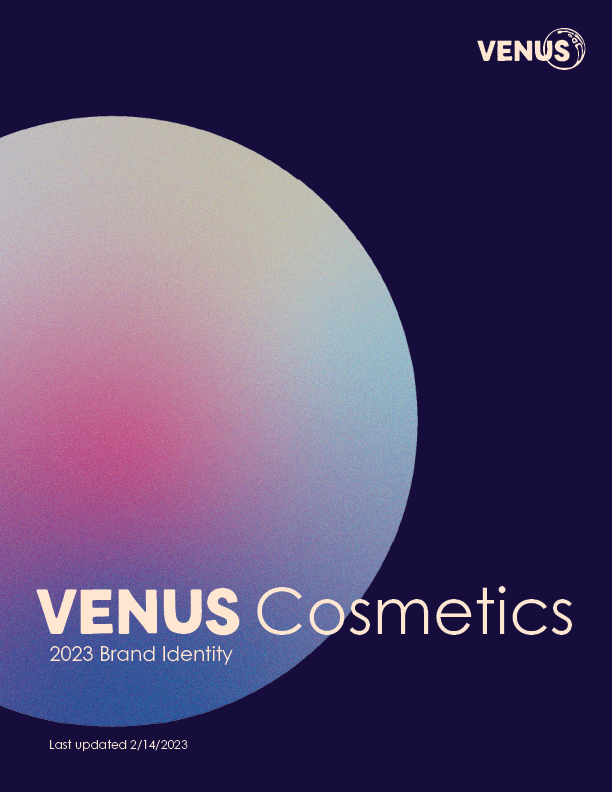 Venus Cosmetics Brand Identity — My Portfolio Site