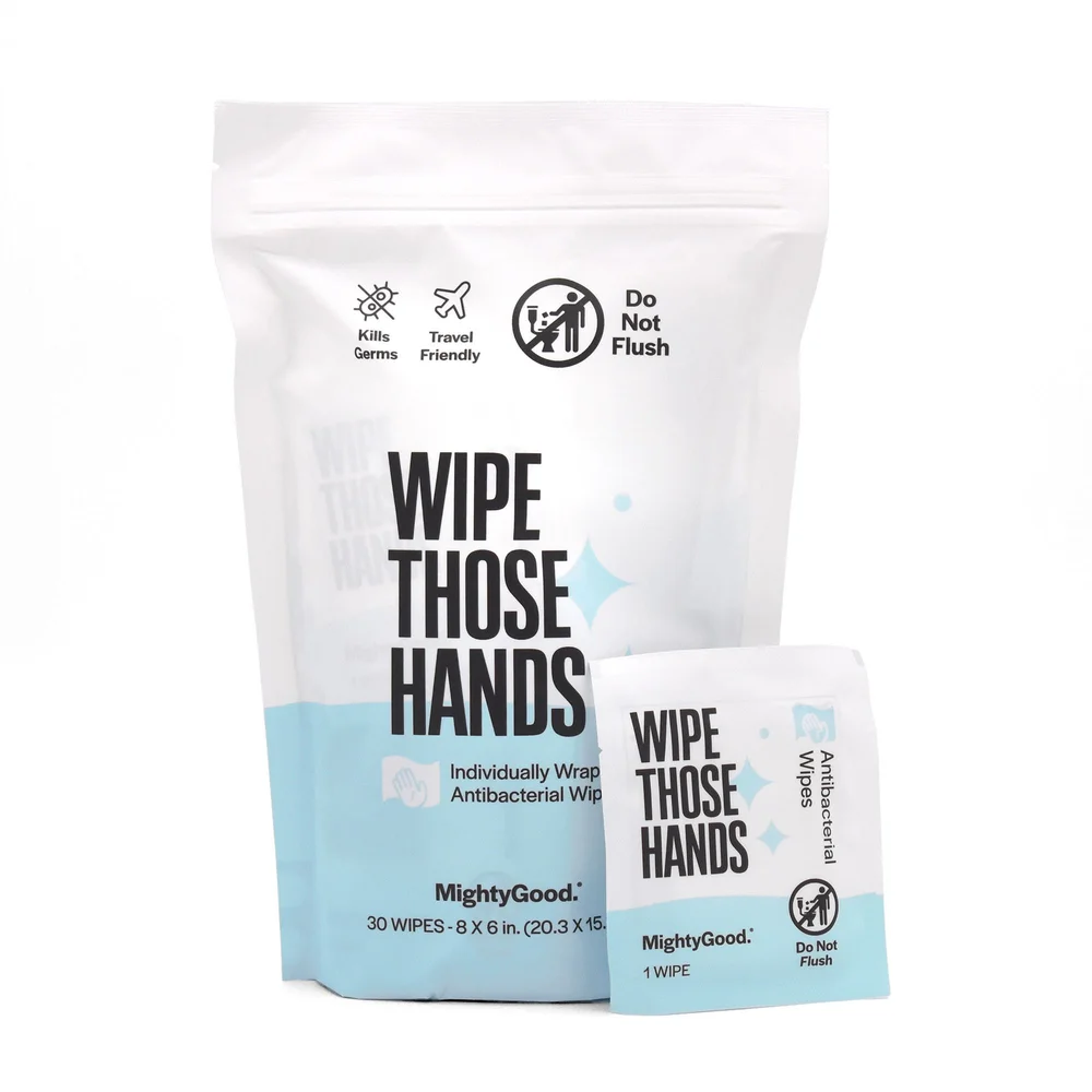 MightyGood | Wipe Those Hands | Antibacterial Wipes — MightyGood.