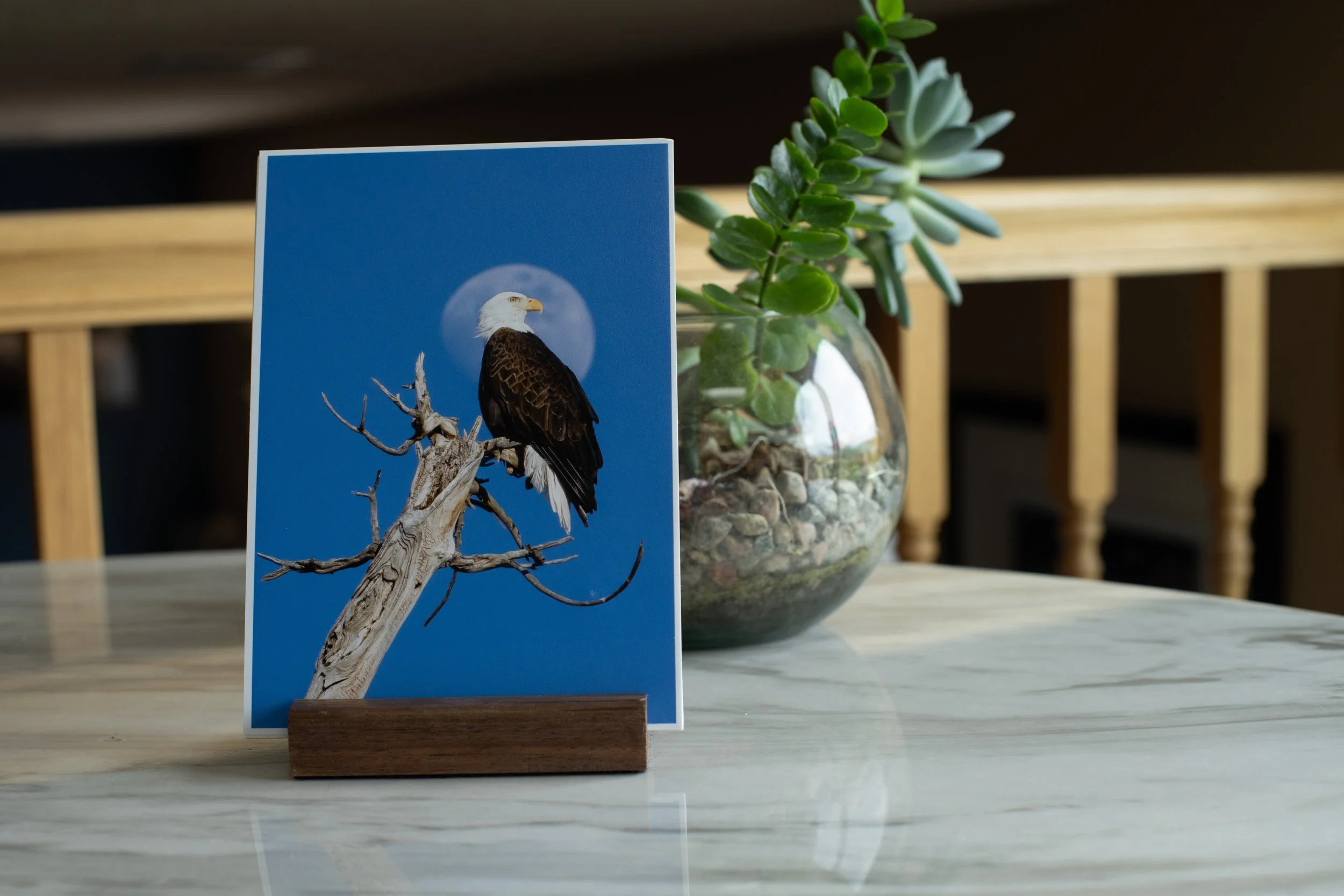 Handcrafted Wooden Print Display Stand | Half Frame Bookend for 8x10 ...