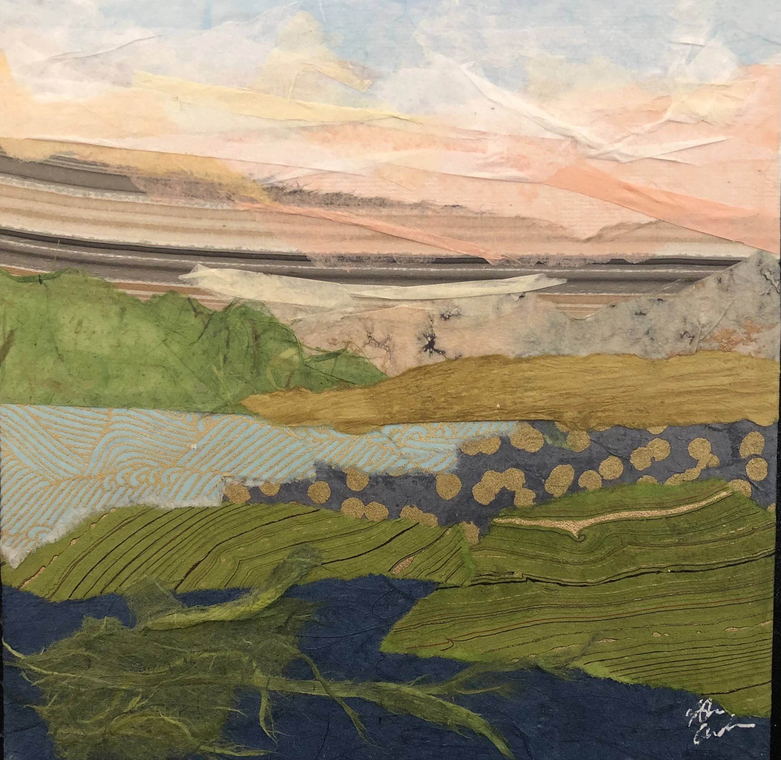 Landscape Collage Artwork | Sherri Andrews Art