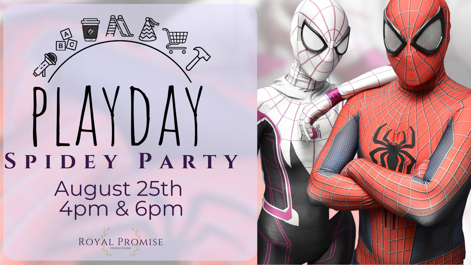 Spidey Party with spidey & ghost Spidey — Playday