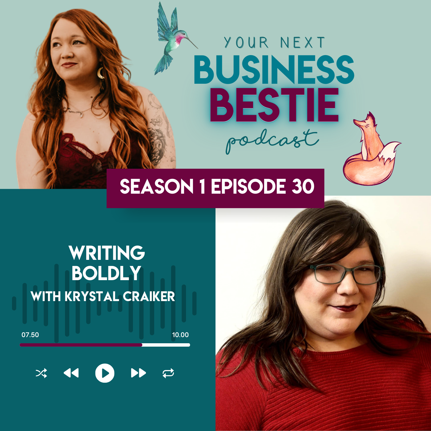 Writing Boldly with Krystal Craiker — Jenn's Way