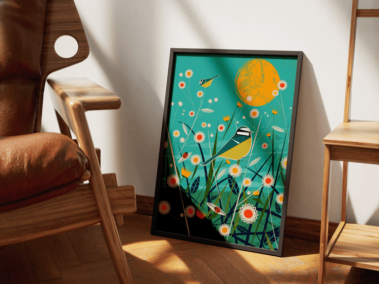 Bold, Colourful Retro inspired art prints — Mr Watson Design