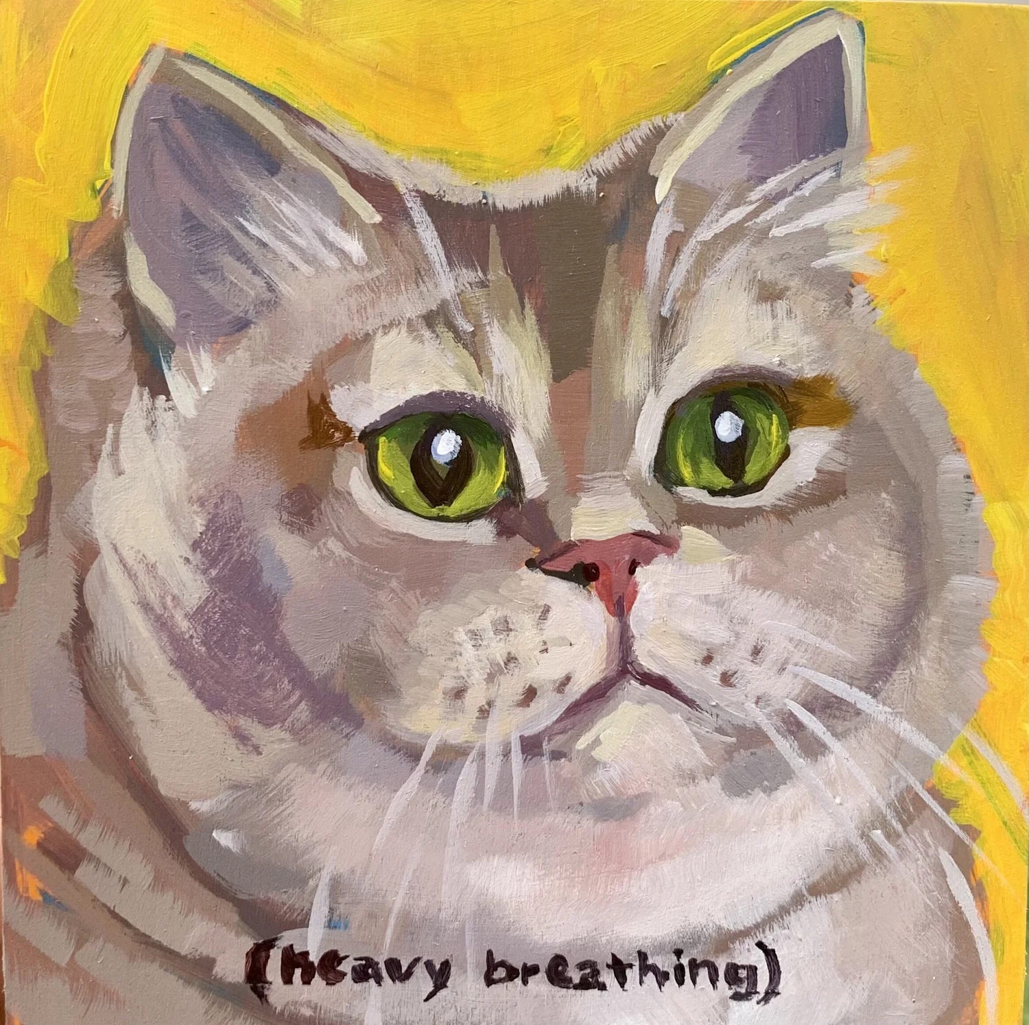 Deep Breathing Cat