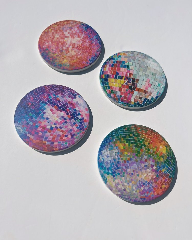 disco ball coasters | Shop Limited Editions — Not Sorry Art