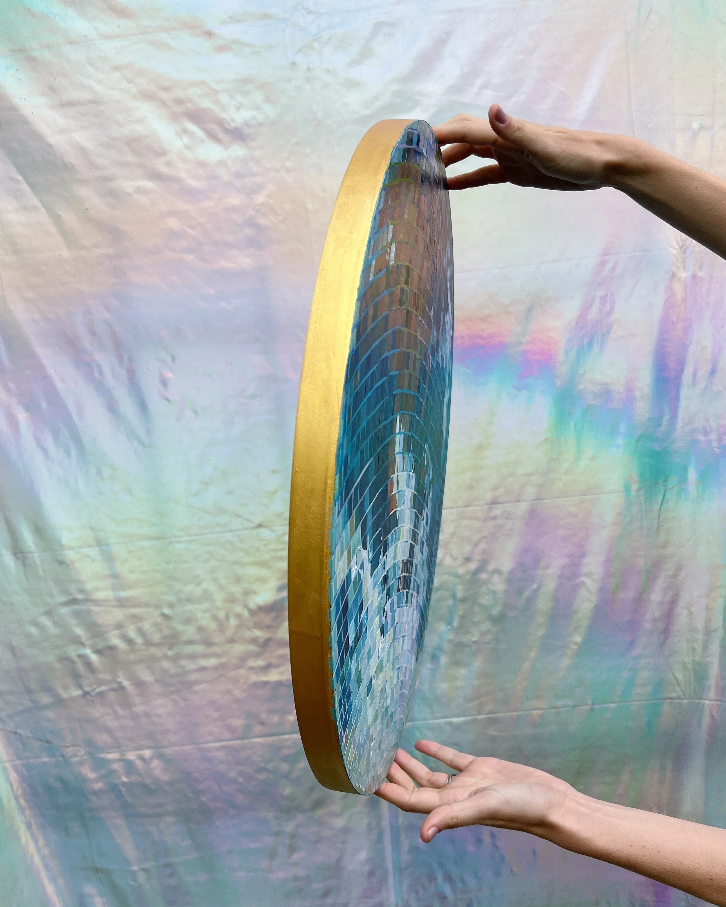 Earth Disco Ball 20" — Not Sorry Art