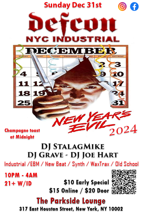 DEFCON - NEW YEARS EVIL 2024 — The Parkside Lounge