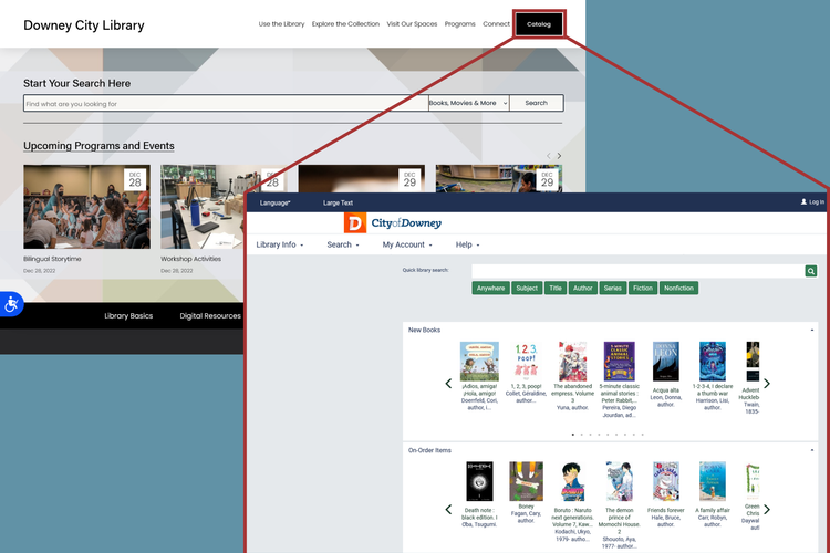 Books, Movies & More — Downey City Library