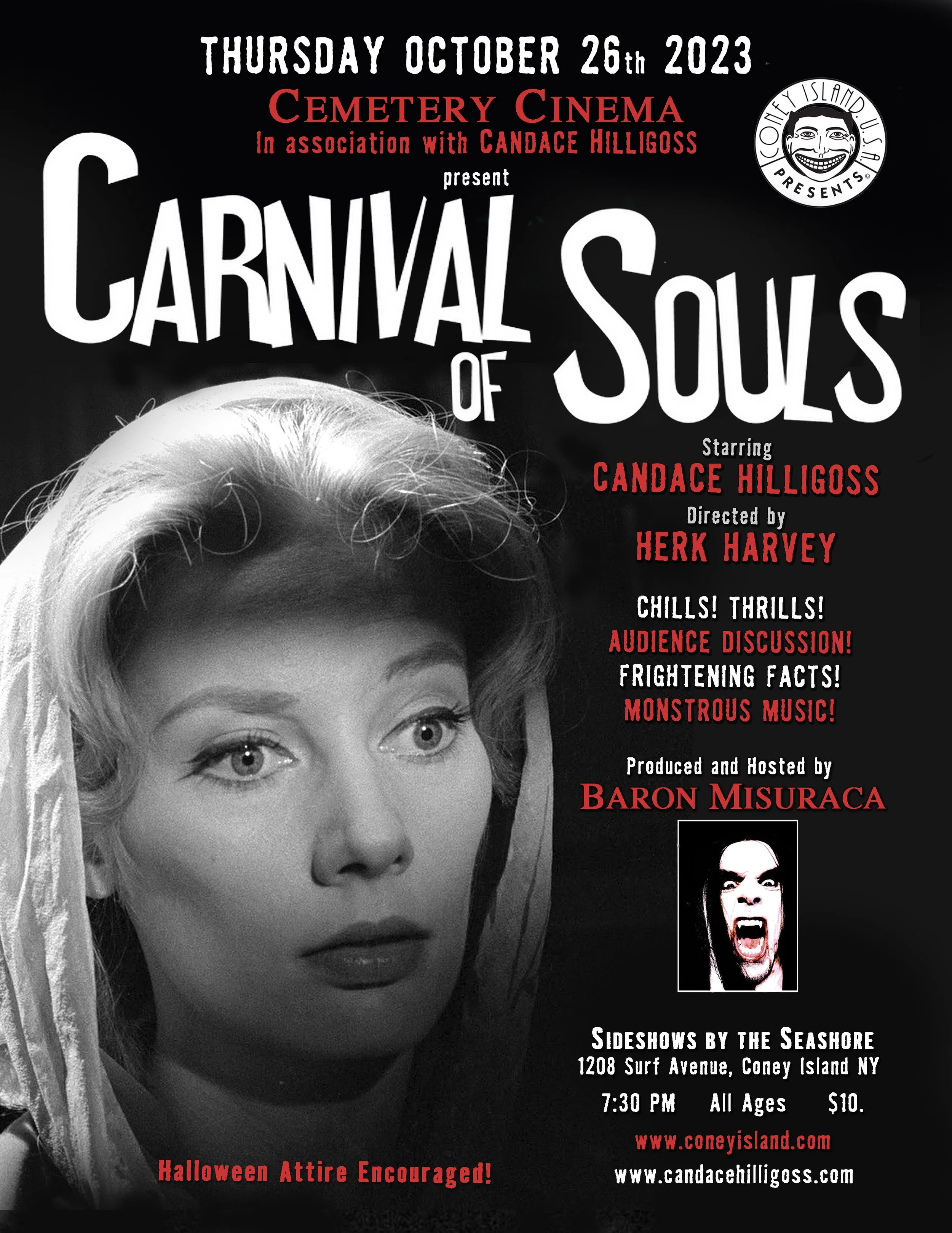 Cemetery Cinema - Carnival of Souls — Coney Island USA