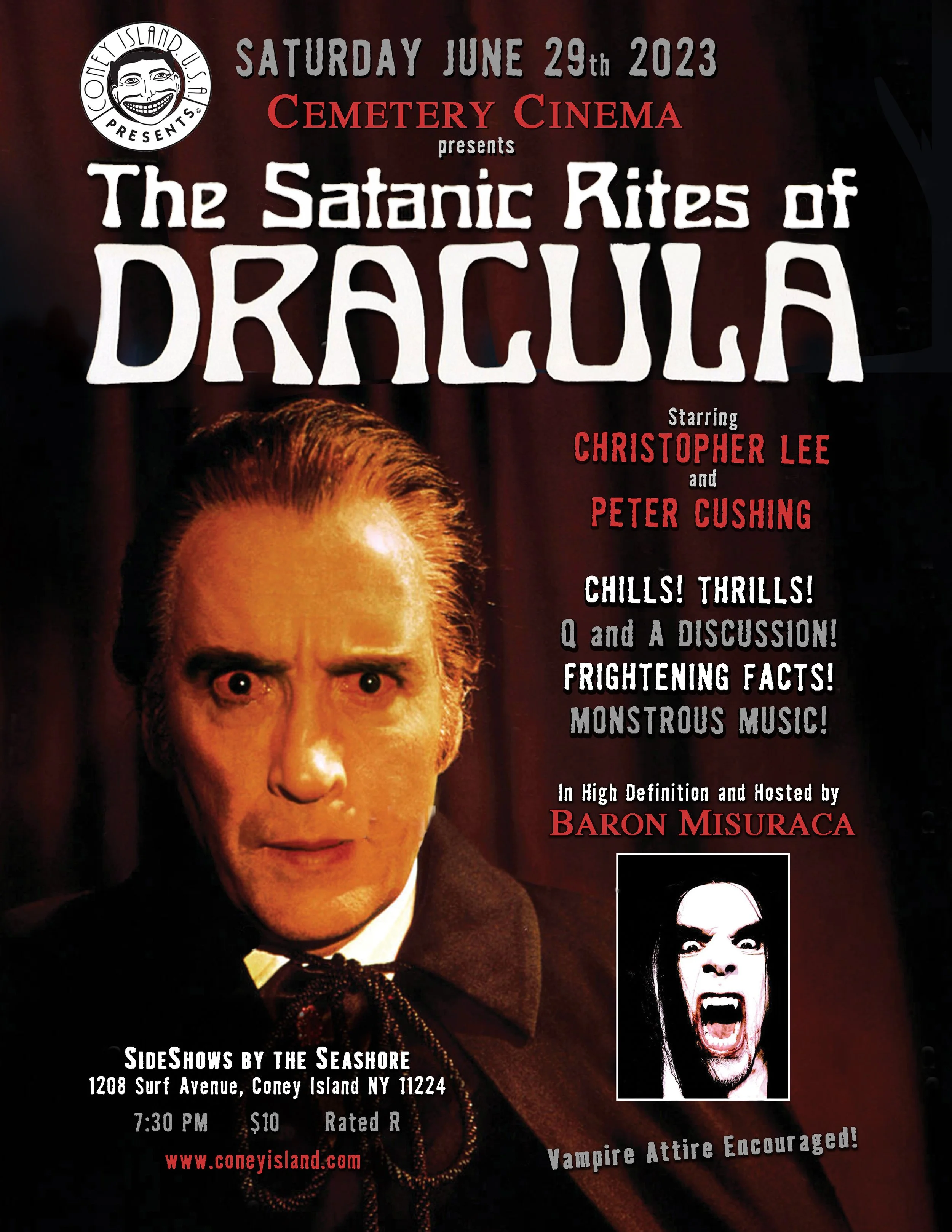 Cemetery Cinema - The Satanic Rites of Dracula — Coney Island USA